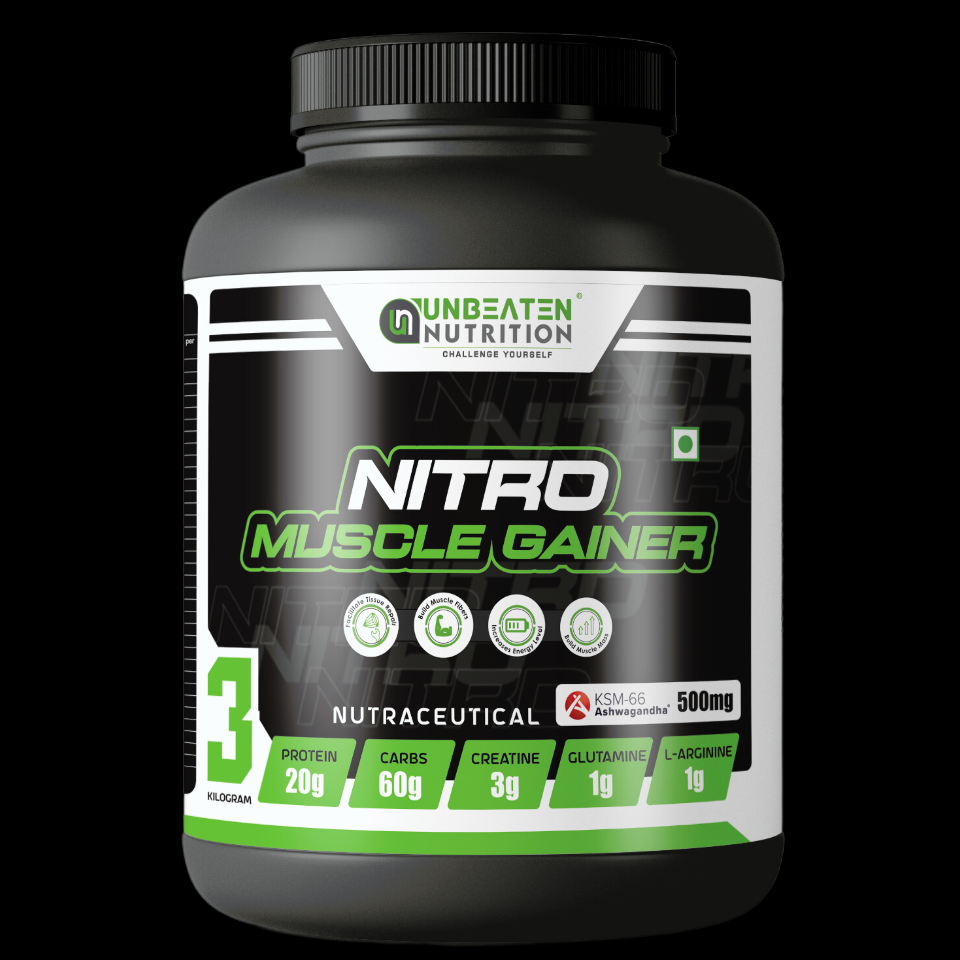 Unbeaten Nutrition Nitro Muscle gainer: Power-Packed Muscle Management ...